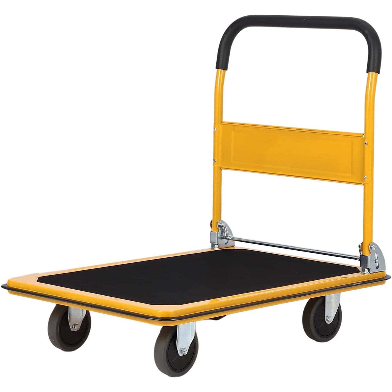 Roromall Foldable Platform Truck Heavy Duty Steel Flat Push Dolly with ...