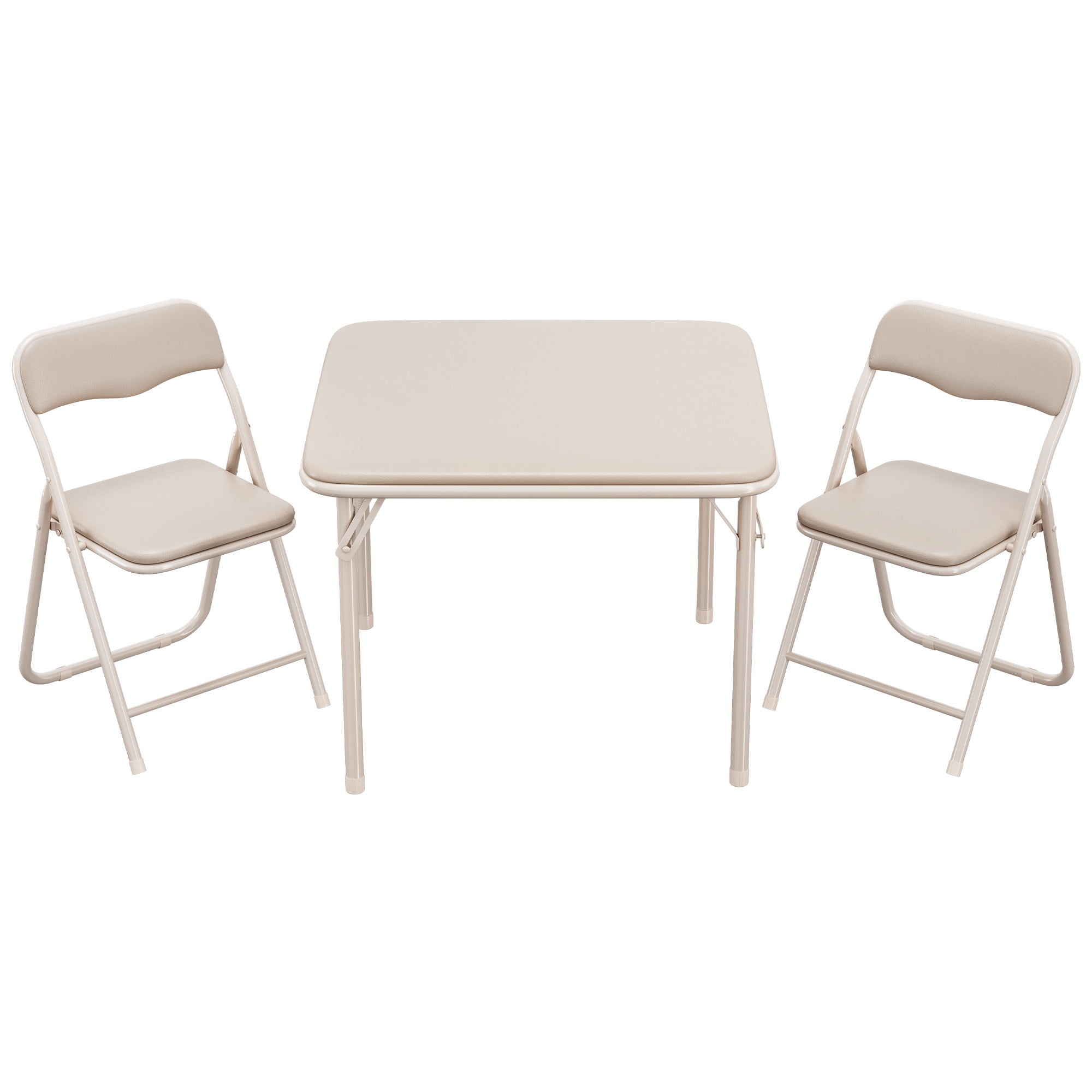 Roromall Folding Table and Chairs Set of 3, Portable Table and Chair ...