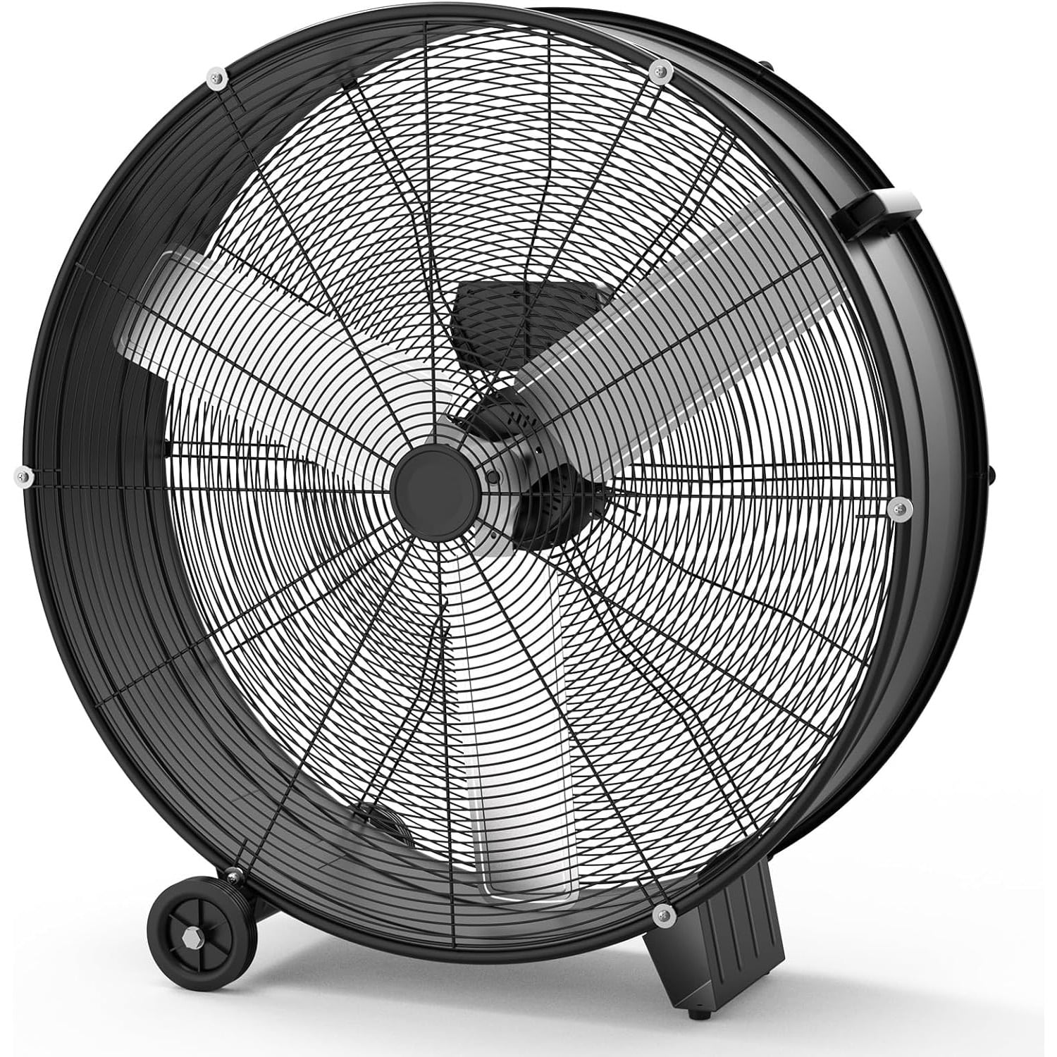 Roromall Industrial Drum Fan, 3 Speed High Velocity Floor Fan, Heavy ...