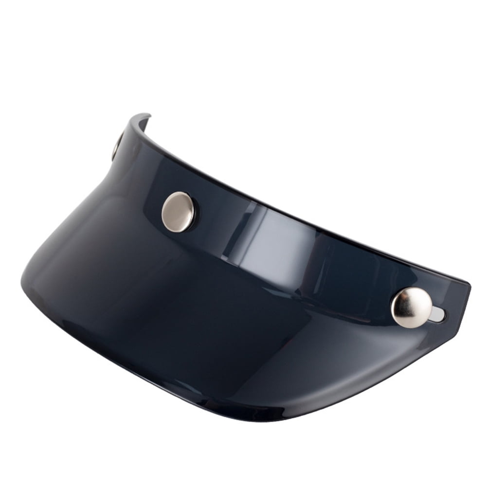Roromall Motorcycle Helmet Sun Shade Protector 3 Snap-Button Retro Open ...