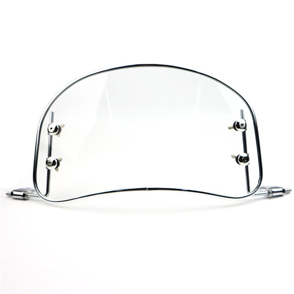 Roromall Motorcycle Windshield Retro Front Wind Deflector Windscreen ...