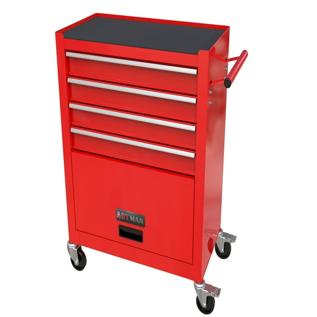 Roromall Rolling Tool Chest Removable Metal Tool Cart Storage Cabinet ...