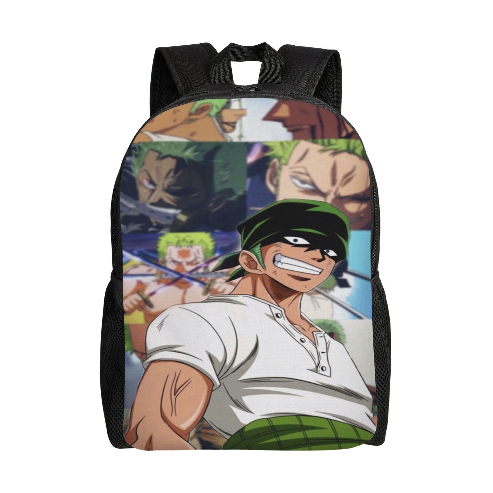 Roronoa Zoro Anime Backpack Straw Hat Pirates Travel Bags 3D Printed ...