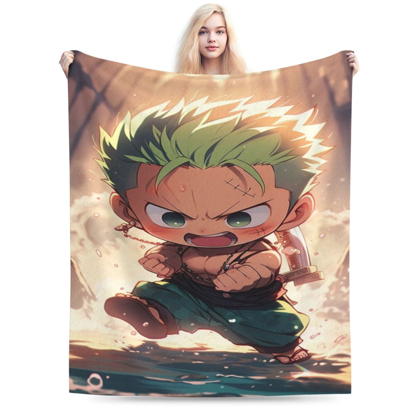 Roronoa Zoro Blanket, Super Soft Large Fluffy Plush Throw Blanket for ...