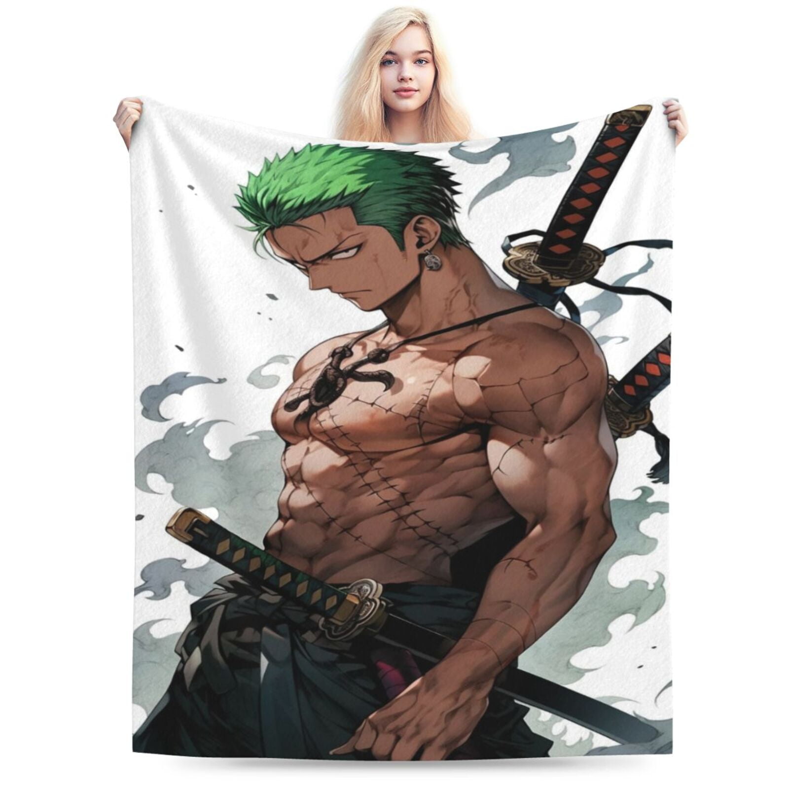 Roronoa Zoro Blanket, Super Soft Large Fluffy Plush Throw Blanket for ...