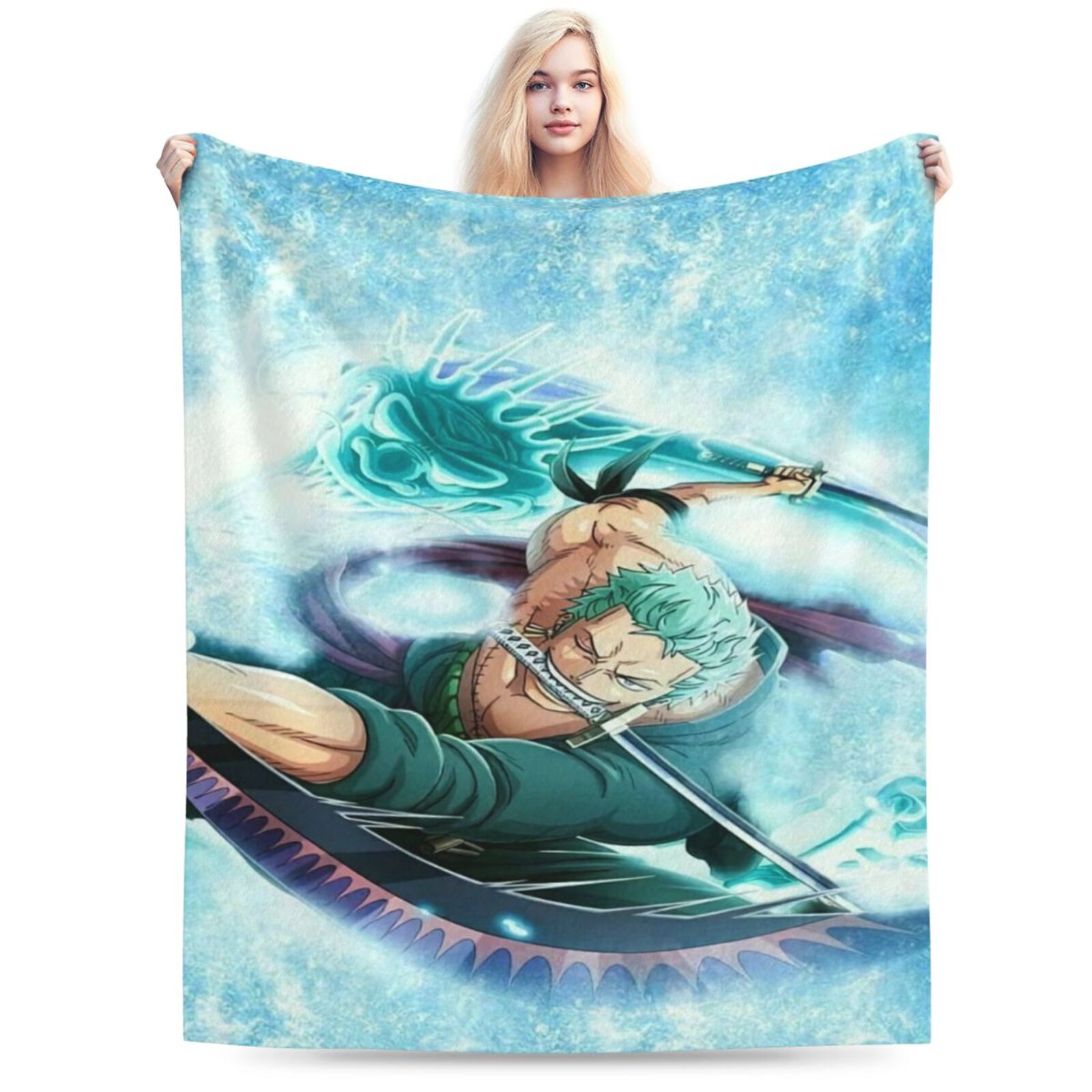 Roronoa Zoro Blanket, Super Soft Large Fluffy Plush Throw Blanket for ...