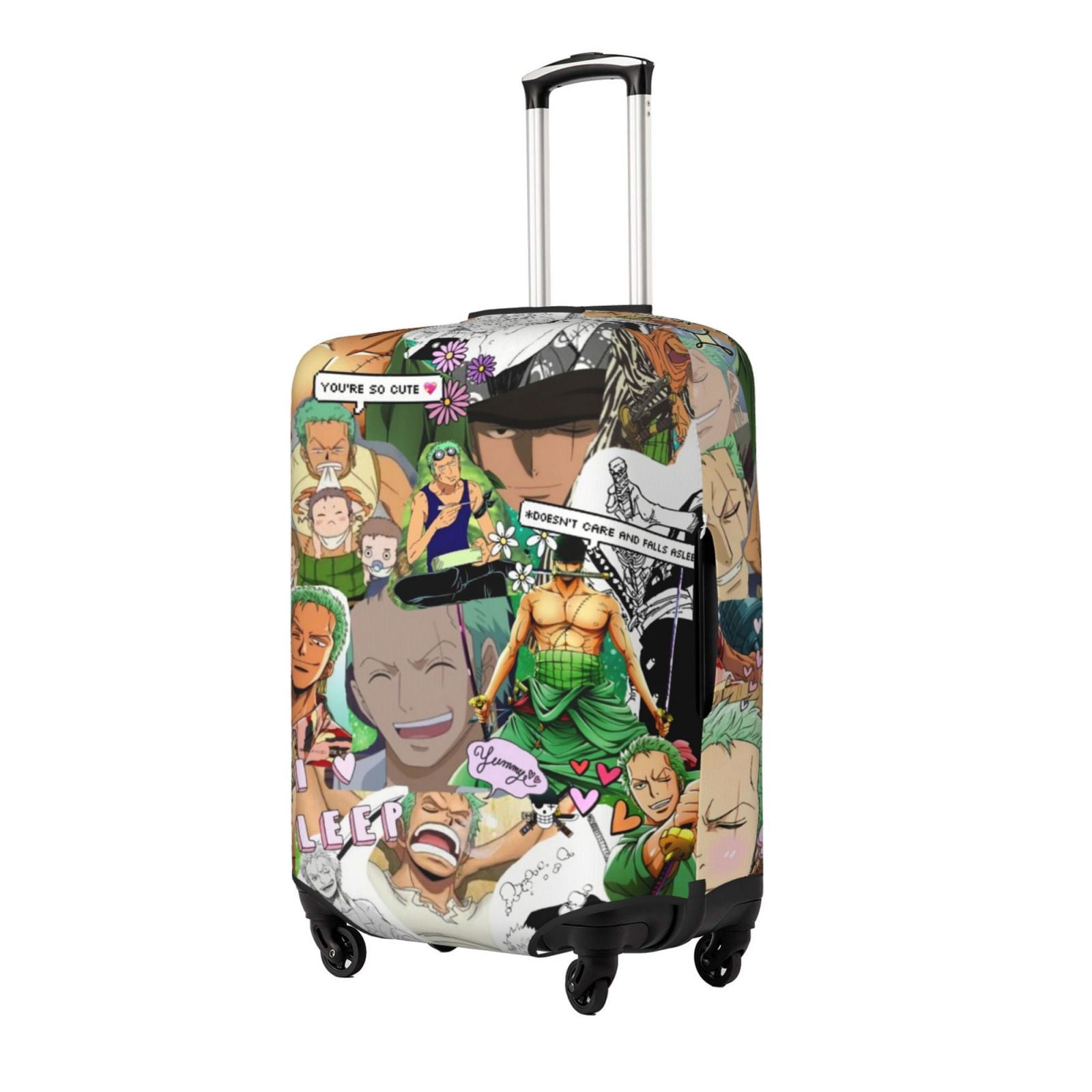 Roronoa Zoro Cartoon Suitcase Cover With Concealed Zipper Luggage Cover ...