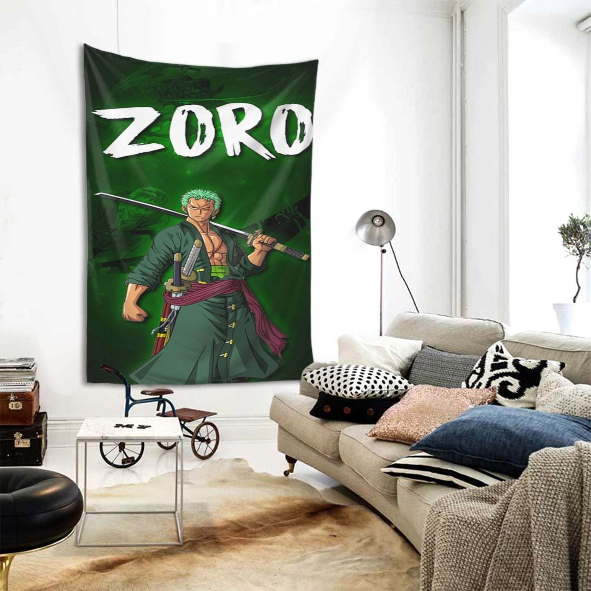 Roronoa Zoro Cartoon Tapestry Large Wall Art Tapestries Background ...