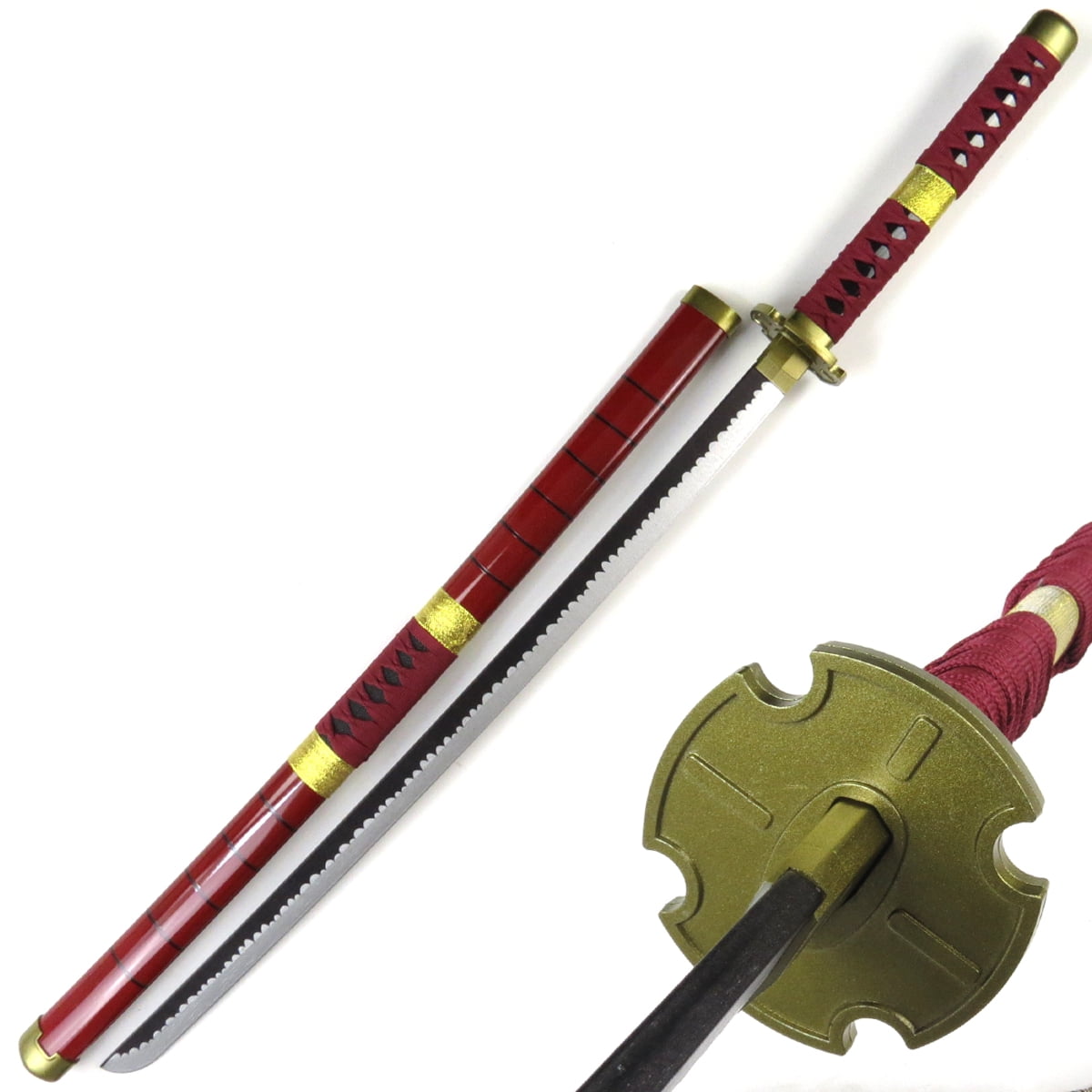 Roronoa Zoro Cosplay sword Sandai Kitetsu Katana Japanese Samurai Sword ...