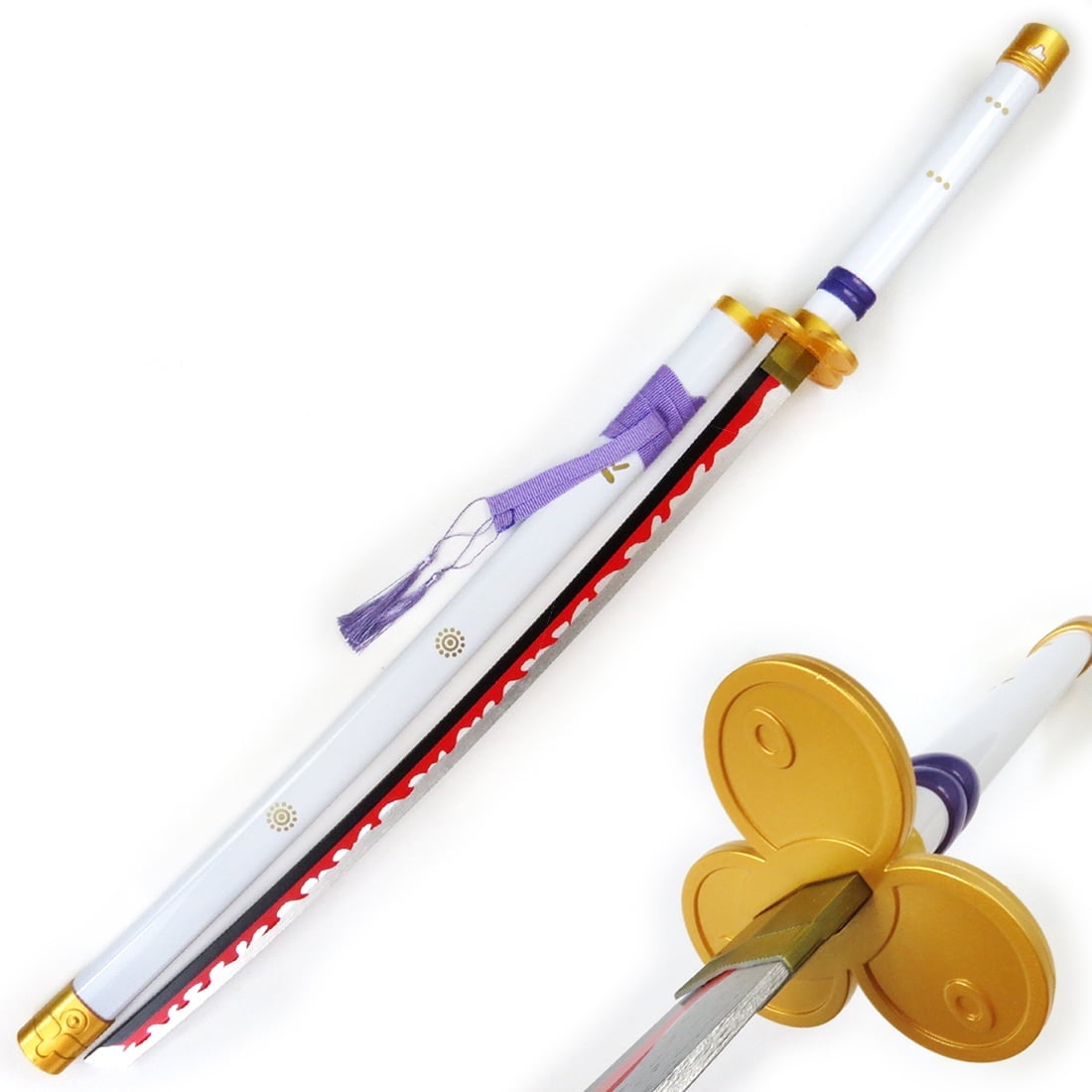 Roronoa Zoro Cosplay sword Yama(White) Katana Japanese Samurai Sword ...