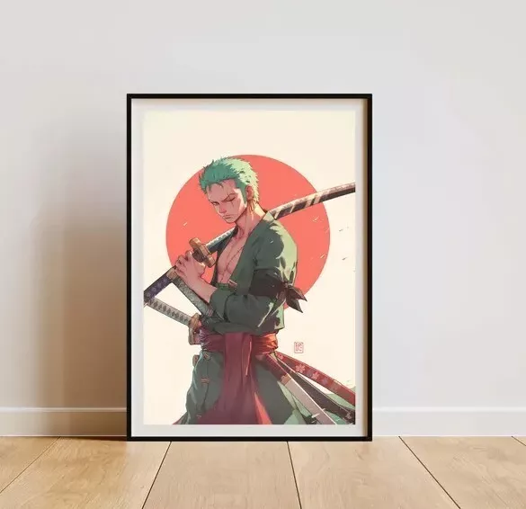 Roronoa Zoro - The Famous Pirate With 3 Swords From The Manga One Piece ...