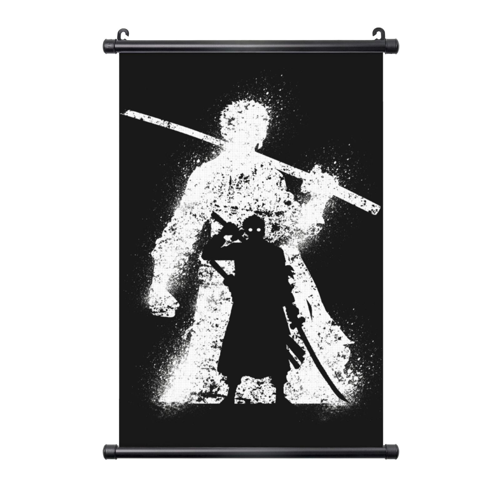 Roronoa Zoro Hanging Poster, Black Plastic Shaft Wall Hanging Posters ...