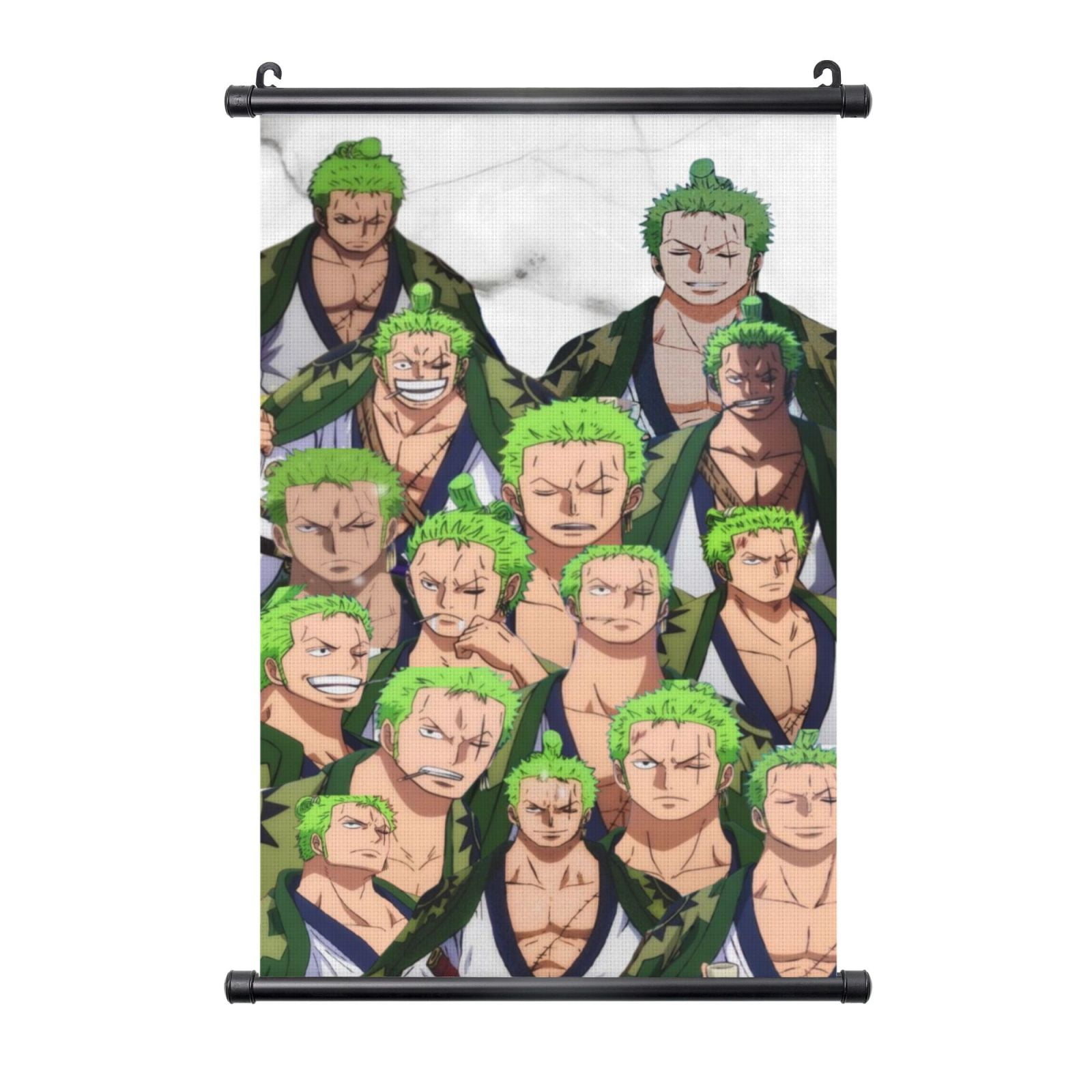 Roronoa Zoro Hanging Poster, Black Plastic Shaft Wall Hanging Posters ...