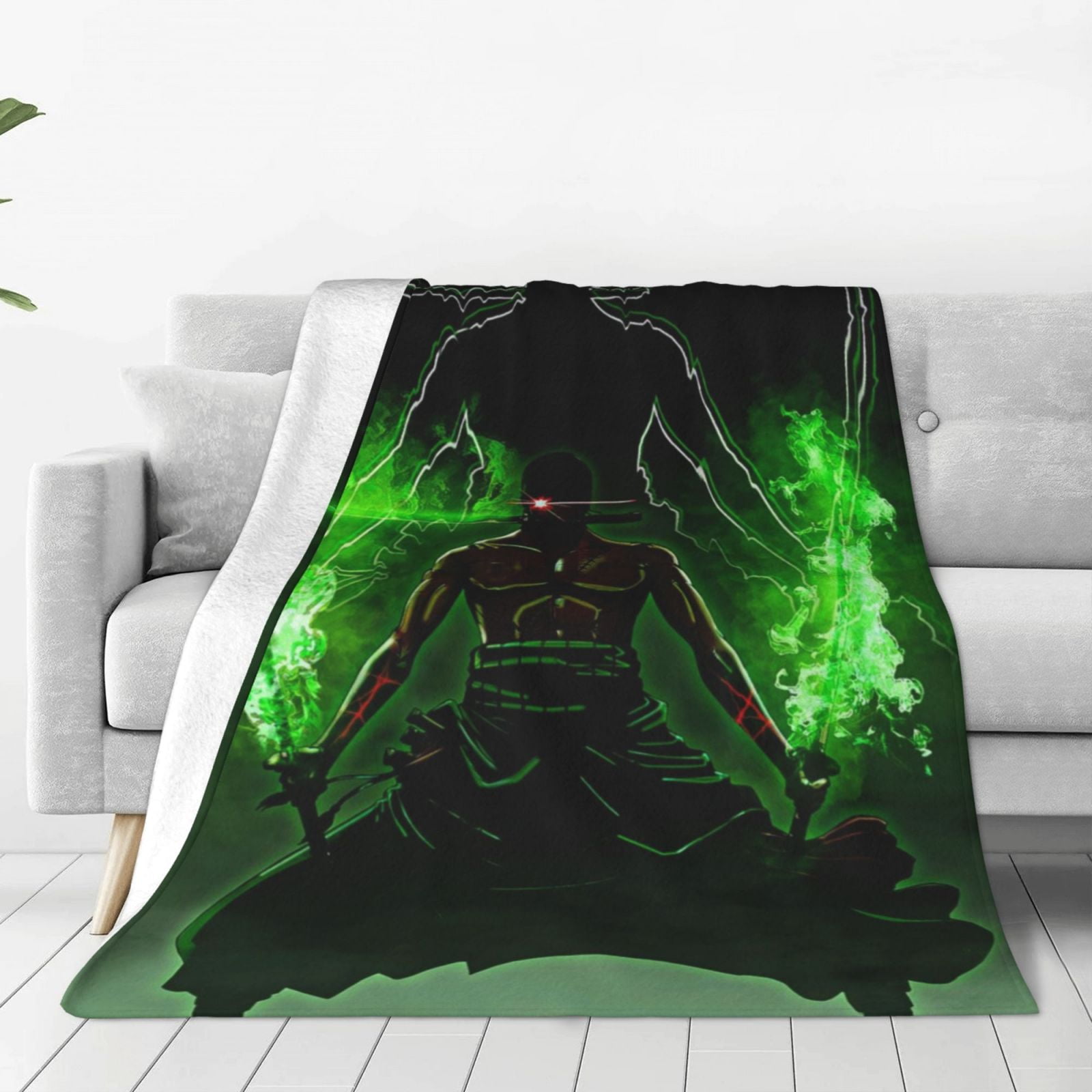 Roronoa Zoro Throw Blanket Couch Bed Sofa Soft Lightweight Warm Cozy ...