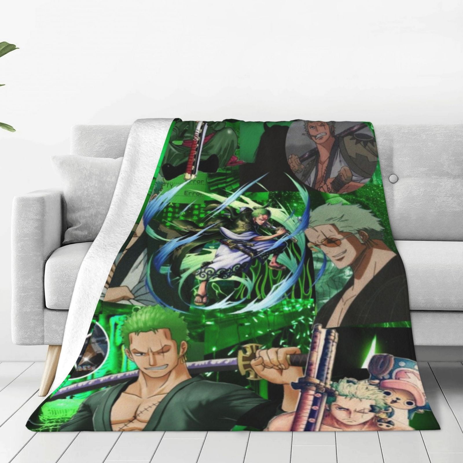 Roronoa Zoro Throw Blanket Couch Bed Sofa Soft Lightweight Warm Cozy ...
