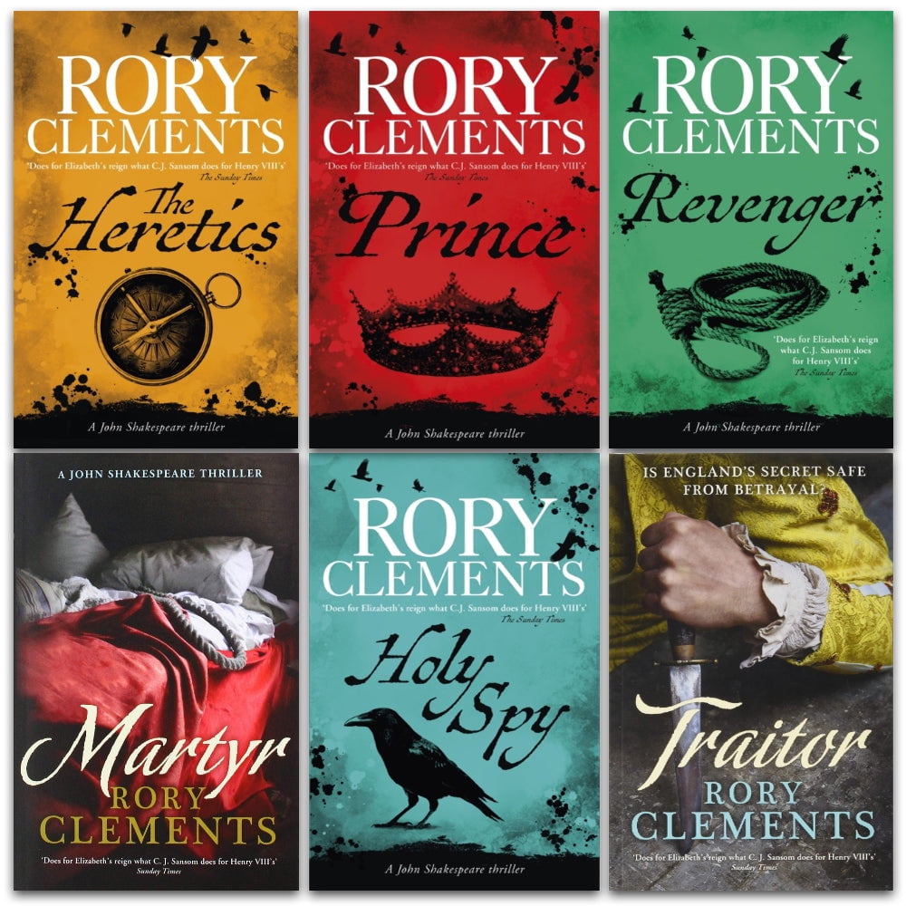 Rory Clements Shakespeare Series 6 Books Set (Holy Spy, Revenger, The ...