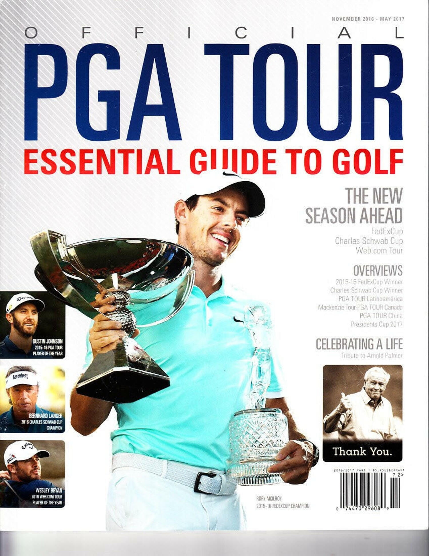 Rory McIlroy 2016 2017 PGA Tour Essential Guide to Golf magazine ...