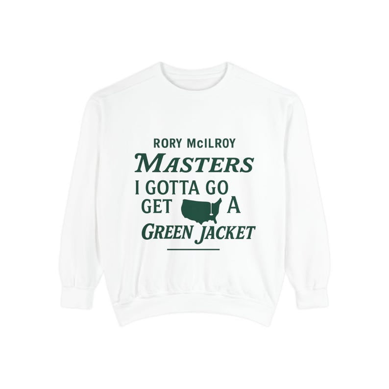 Rory McIlroy Masters 2025 Sweatshirt – Green Jacket Golf Shirt ...