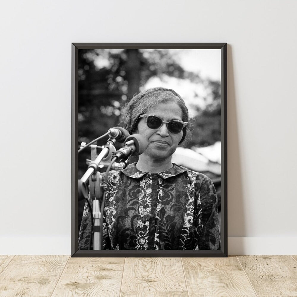 Rosa Parks Poster, Rosa Parks Print, Rosa Parks Wall Art, Politics ...
