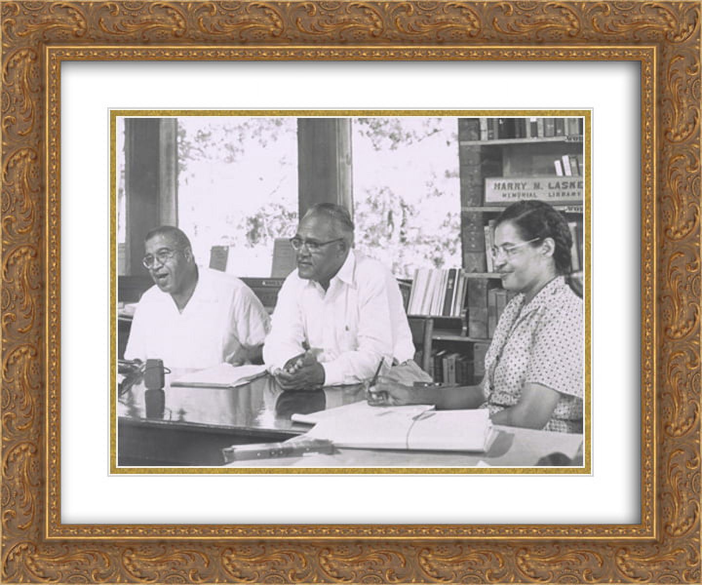 Rosa Parks meeting with Dr. Fred Paterson (center), President, Tuskegee ...