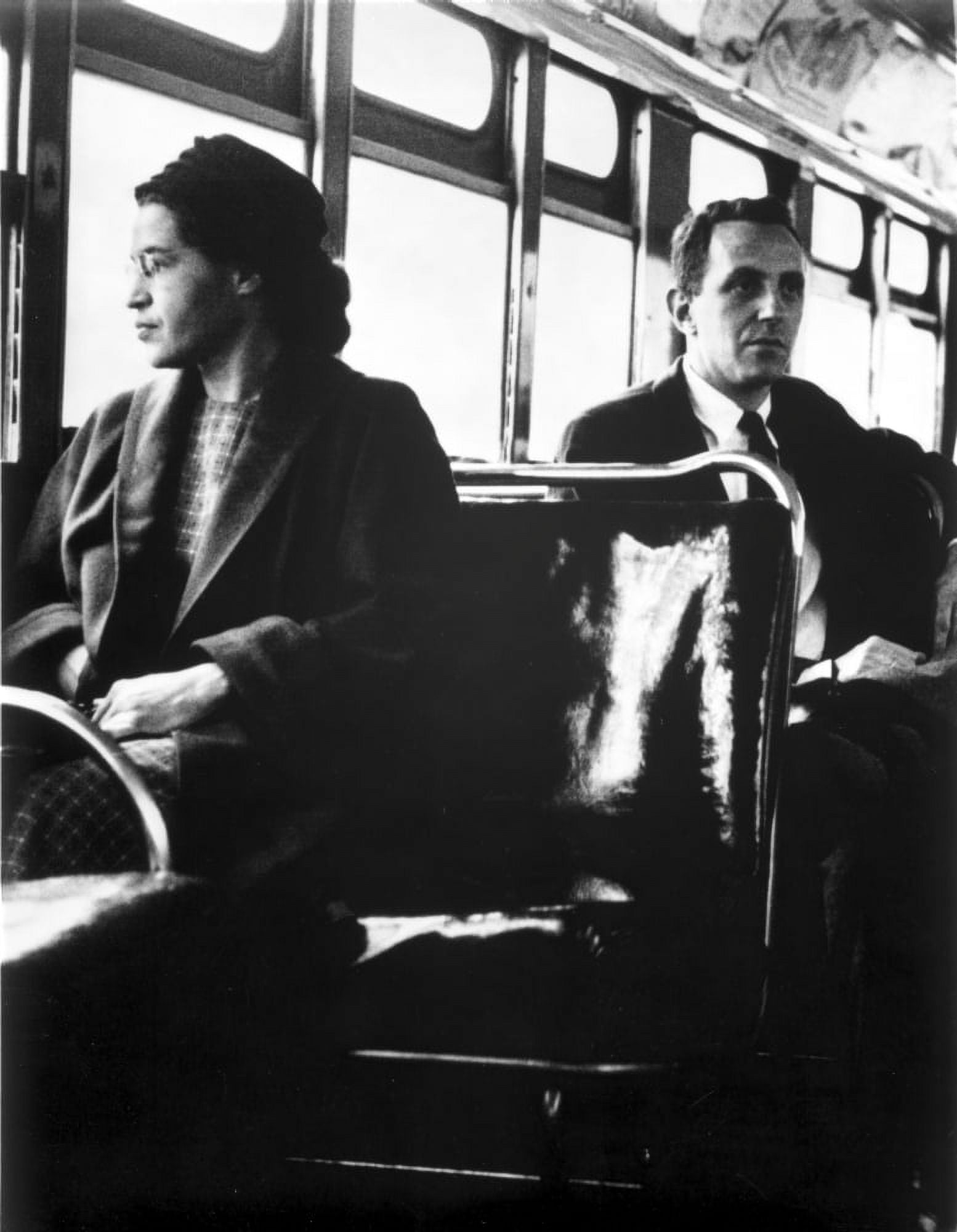 Rosa Parks sitting on a Public Vehicle Photo Print (24 x 30) - Walmart.com