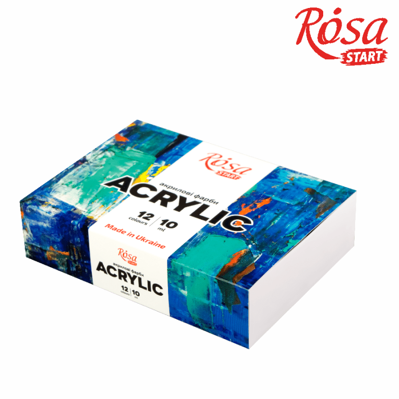 Rosa Start Color Acrylic Paint Set 12 (0.34 oz each) - Walmart.com