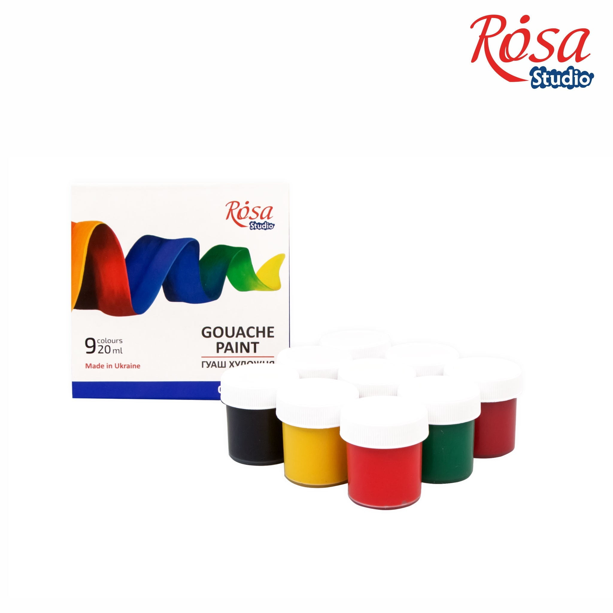 Rosa Studio Gouache Paint Set Classic 9 colors (0.68 oz each) - Walmart.com