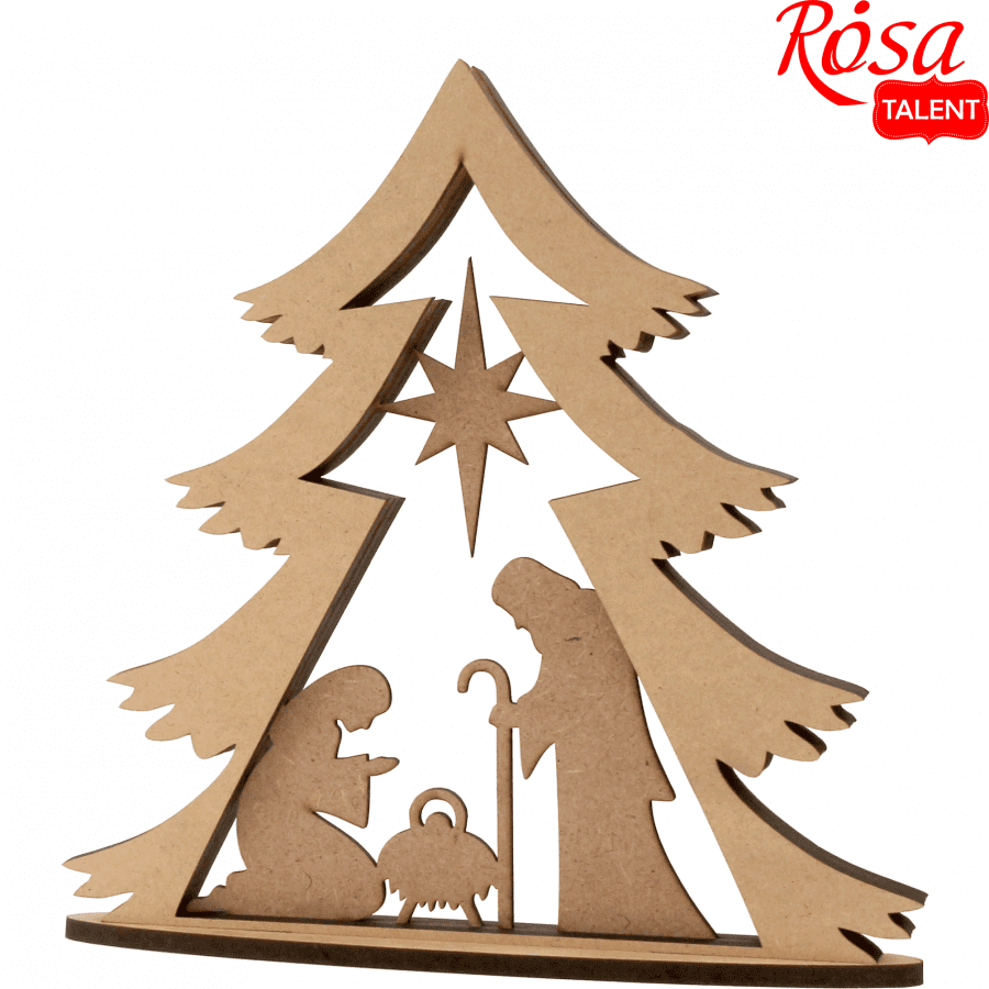 Rosa Talent Nativity Scene - 3D composition on a stand. MDF. 9.45*1.57 ...
