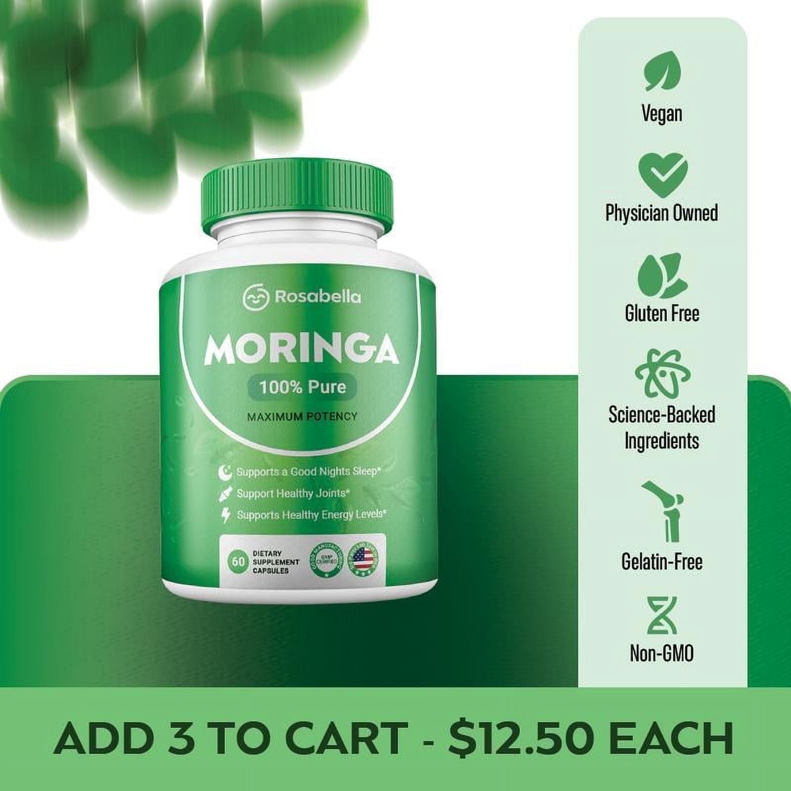 Rosabella Moringa 60 Caps- 30 Servings - Walmart.com