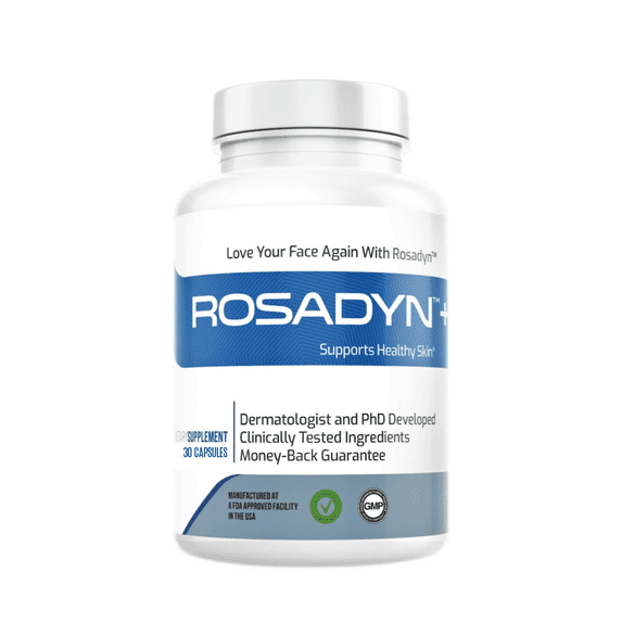 Rosadyn+ Rosacea Relief Supplement - Starter Bottle for Facial & Ocular ...