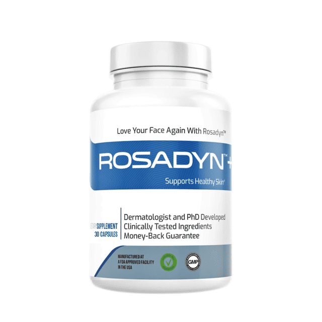 Rosadyn+ Rosacea Relief Supplement - Starter Bottle for Facial & Ocular ...