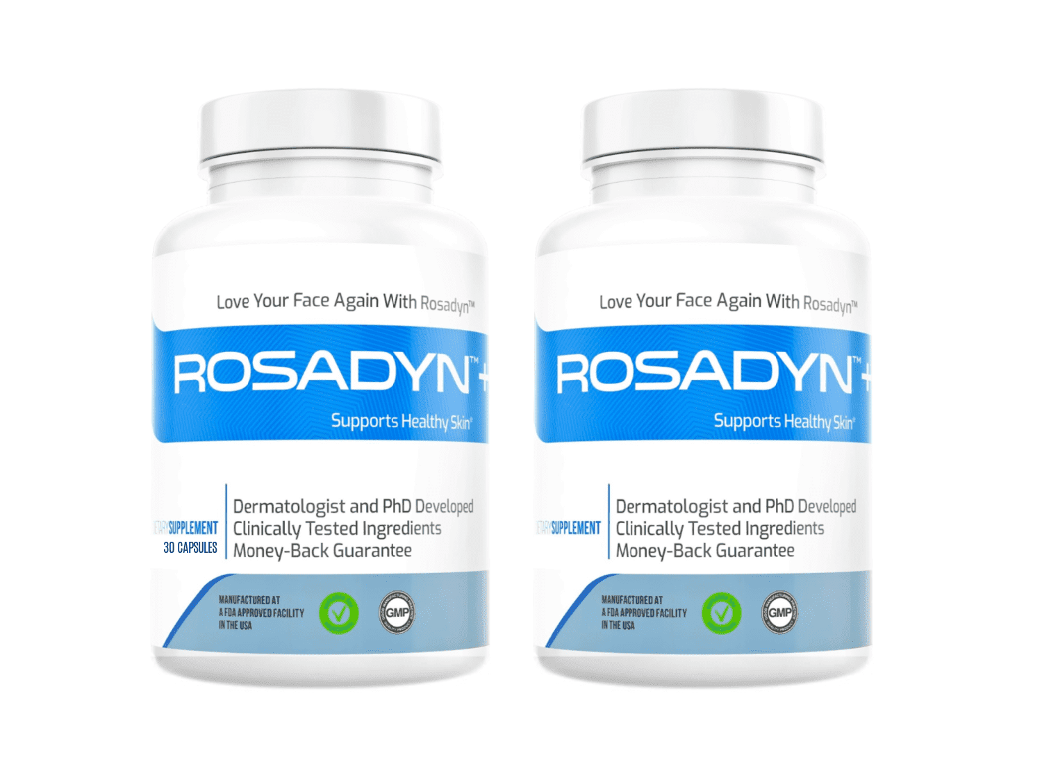 Rosadyn Rosacea Supplement - Starter Bottle 2-Pack | Relief for Face ...