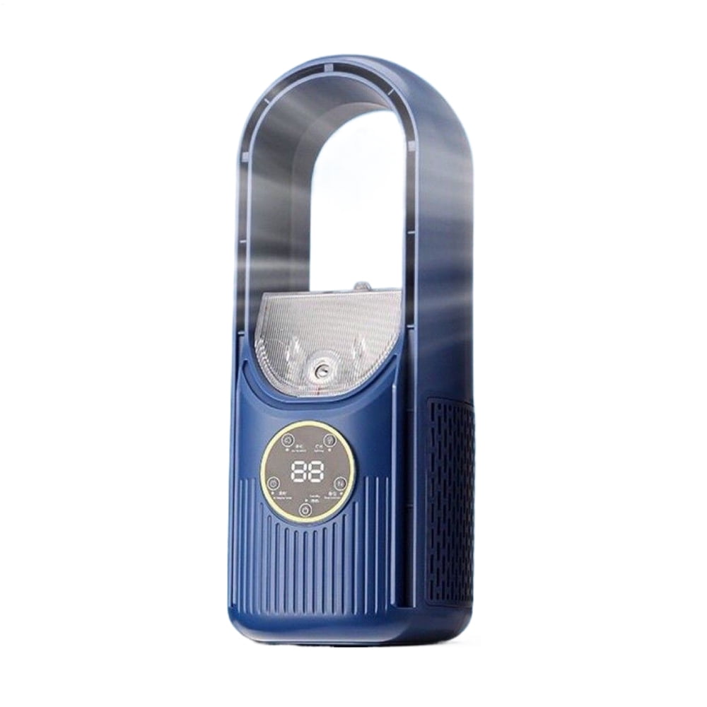 Rosafegon Bladeless Tower Fan with Timer Desk Fan Quiet 6-Speed Led ...