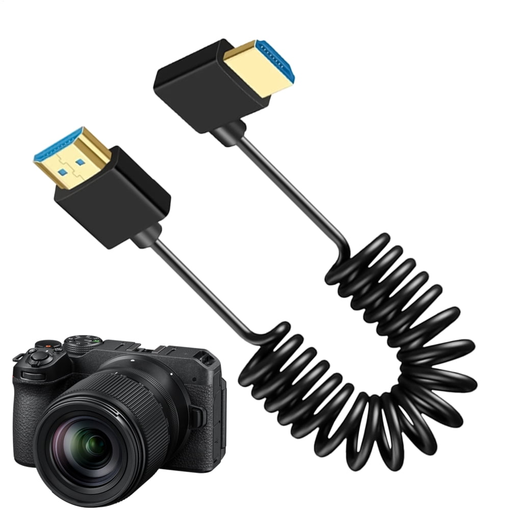 Rosafegon Camera Monitor Screen Cable Camcorders Monitor Spring Coiled ...