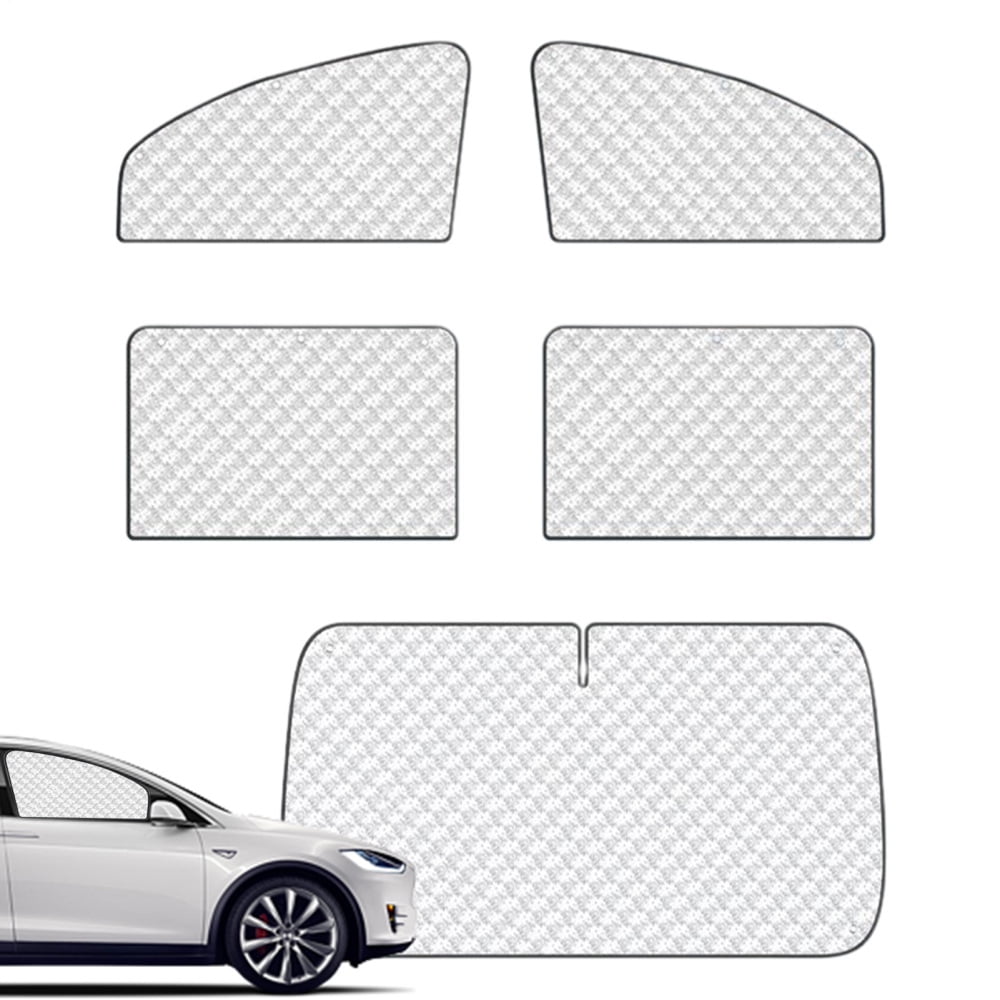 Rosafegon Car Sun Shade Auto Side Window Sunshade 5 Pieces Insulated ...