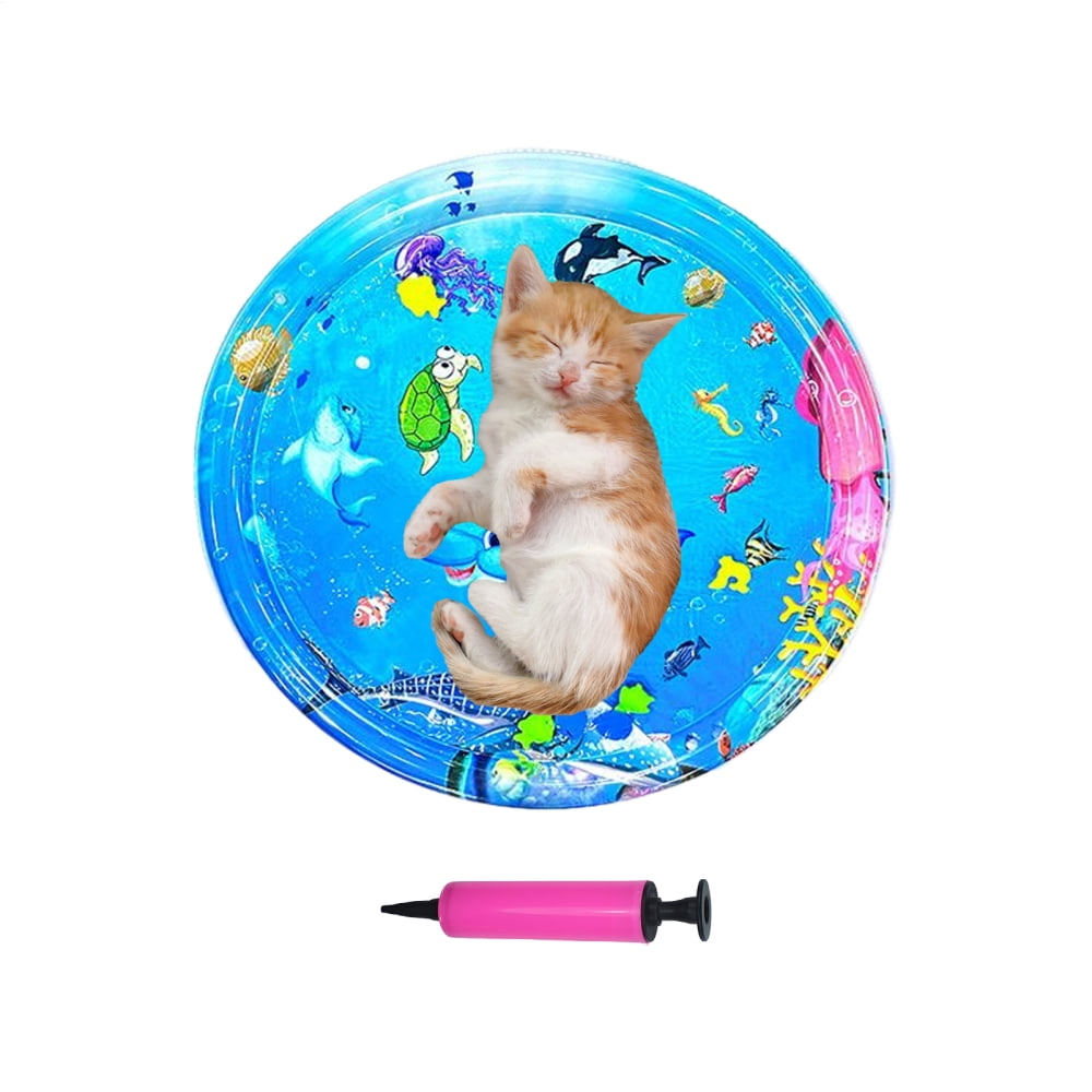 Rosafegon Cat Water Play Mat Pet Water Sensory Mat Cats Toy Puppy ...