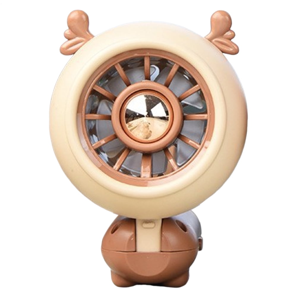 Rosafegon Handheld Fan Bear Folding Camping Fan Cute Rechargeable Wind Blower for Gym Desk ...