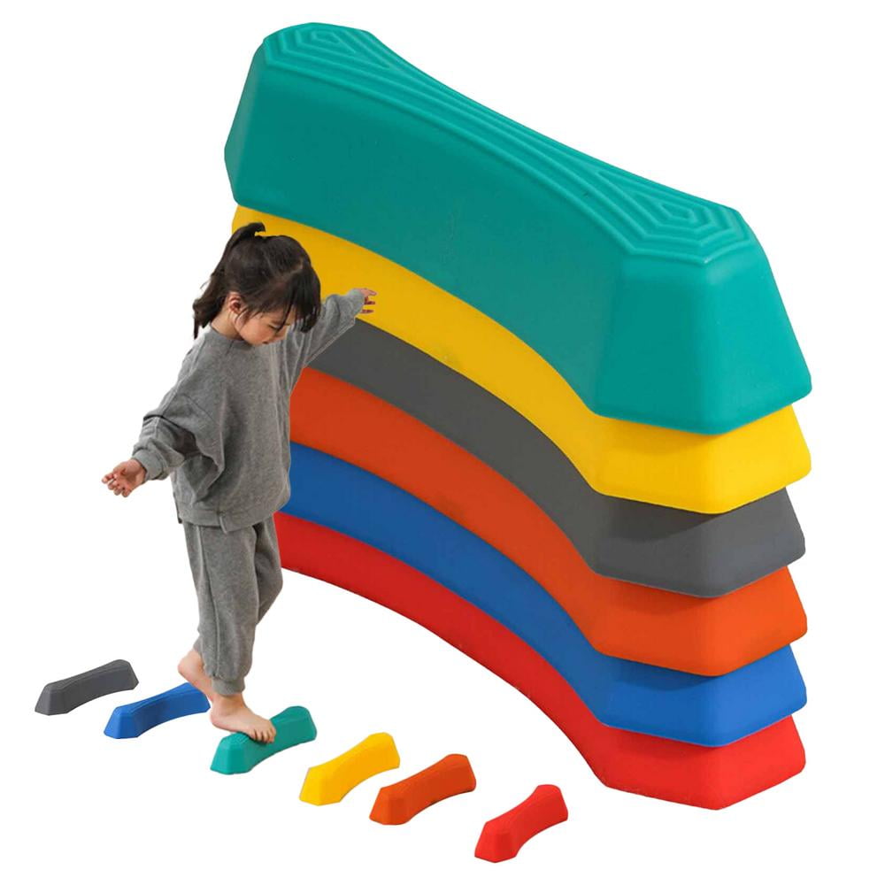 Rosafegon Kids Stepping Stones Rainbow Non-slip Textured Sensory ...
