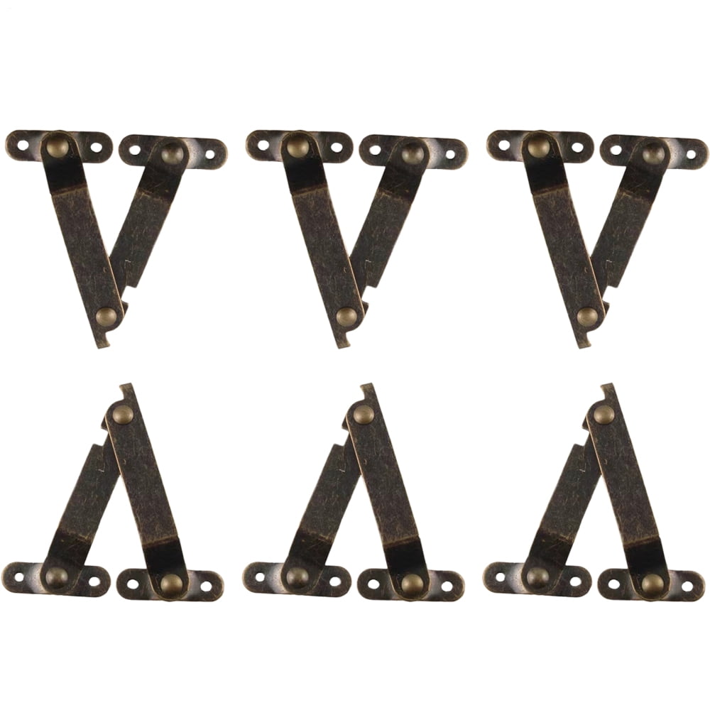 Rosafegon Lid Support Hinge 6 Piece Soft Close Toy Box Hinges ...