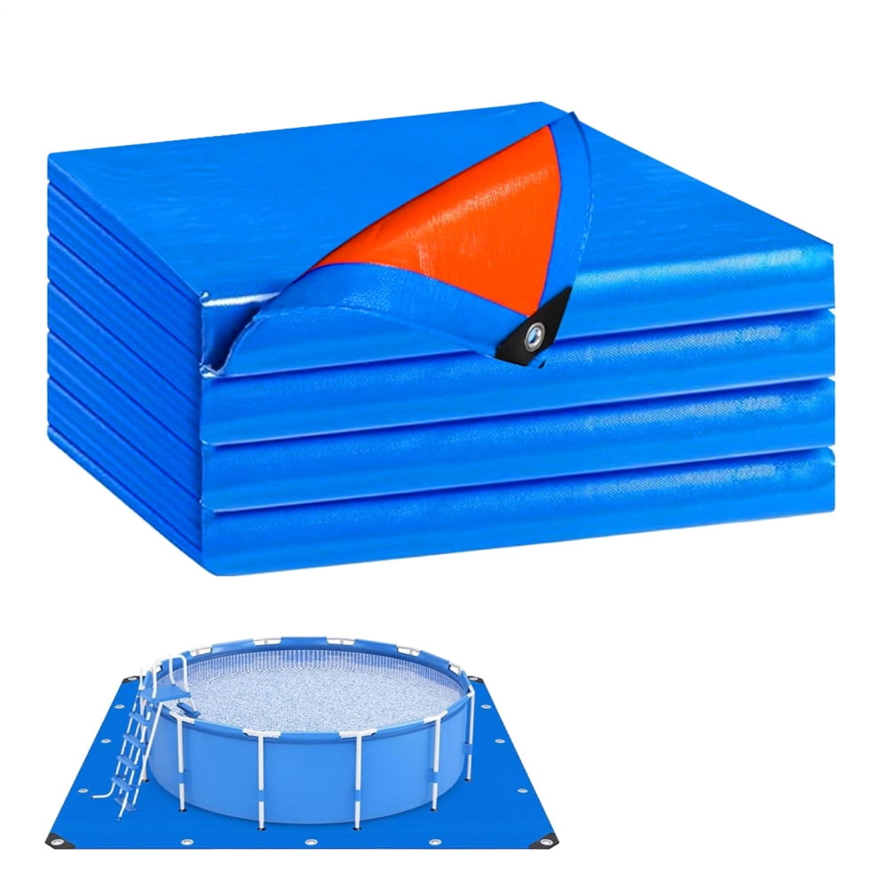 Rosafegon Under Pool Padding Foldable Swimming Pool Pad Heavy Duty ...