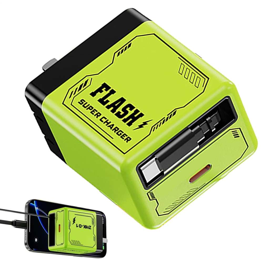 Rosafegon Retractable Wall Charger 120W Fast Charging Block Adapter ...