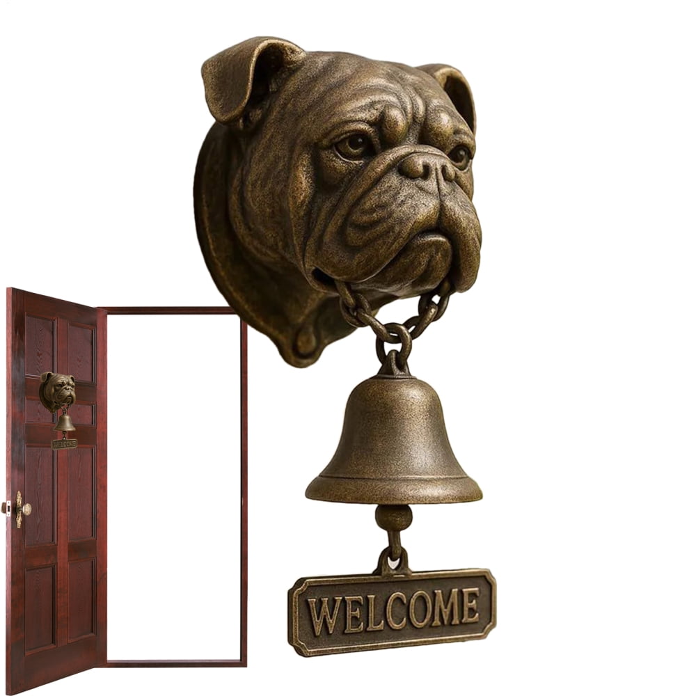 Rosafegon Shop Door Bell Dog-Shaped Welcome Doorbell Resin Animal ...