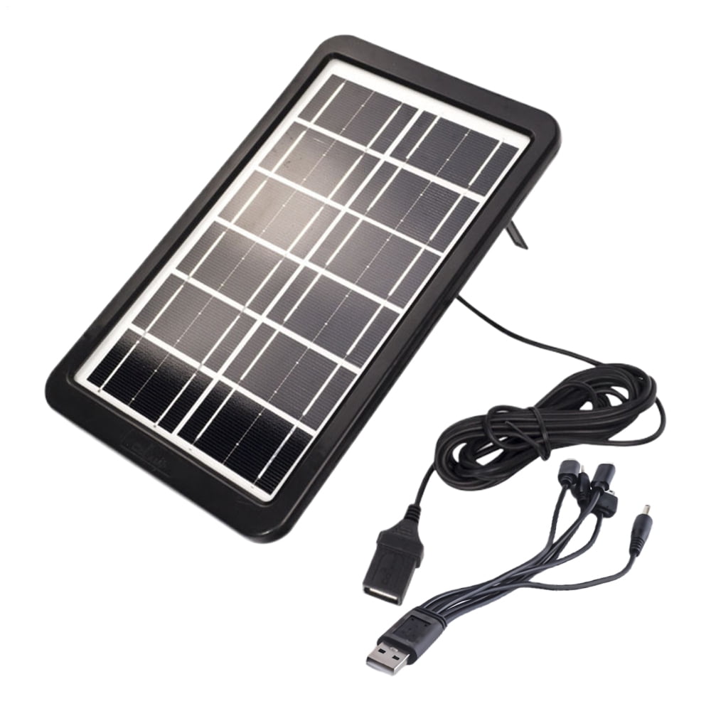 Rosafegon Solar Panel Charger Fast Charging 6 Volt 3W Portable Charger ...