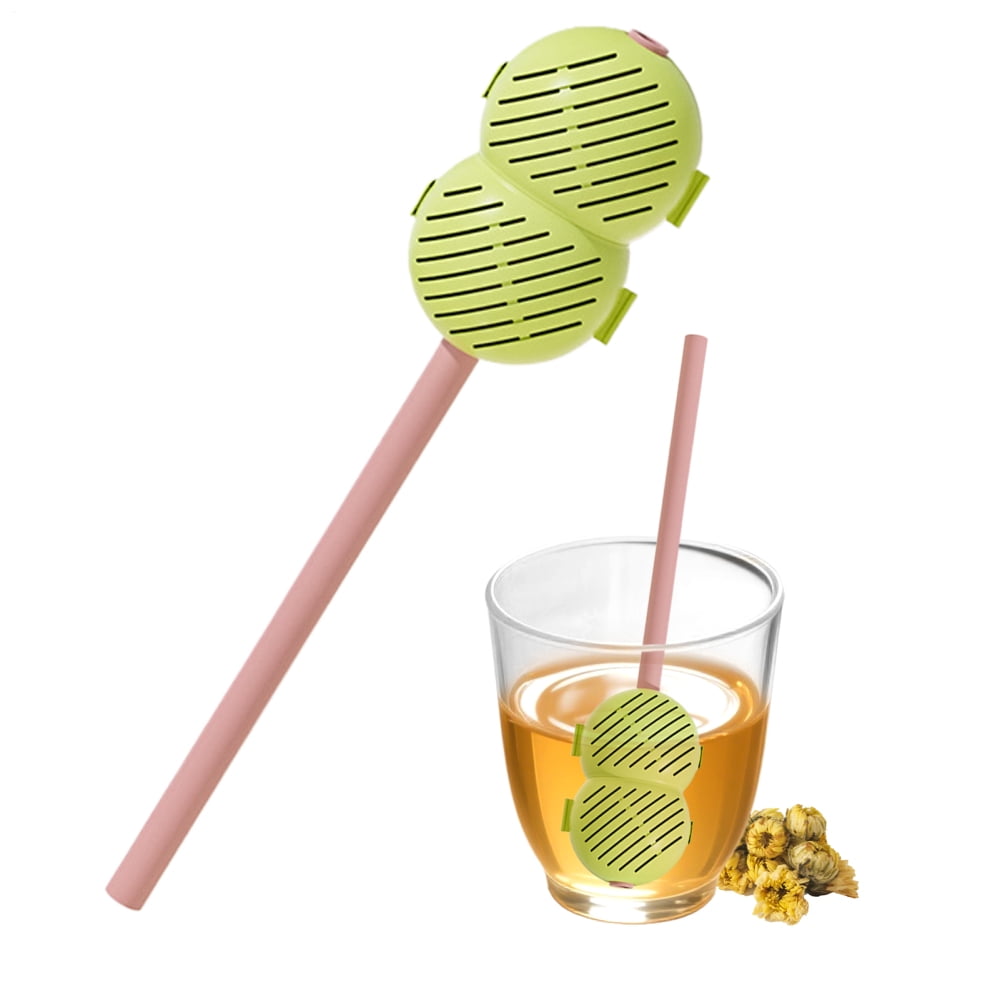 Rosafegon Tea Filter Strainer 2 in 1 Tea Steeper Straw Portable ...