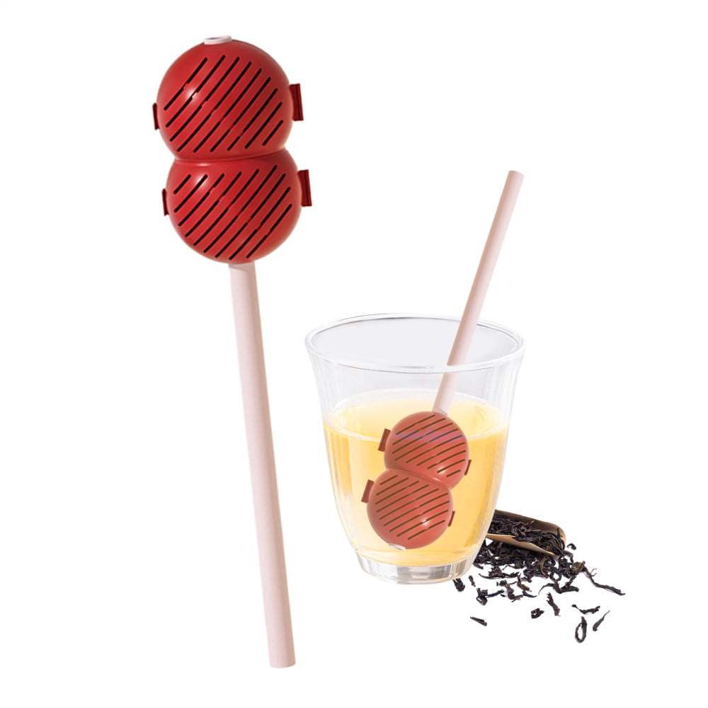 Rosafegon Tea Strainer 2 in 1 Tea Diffuser Straw Portable Removable ...