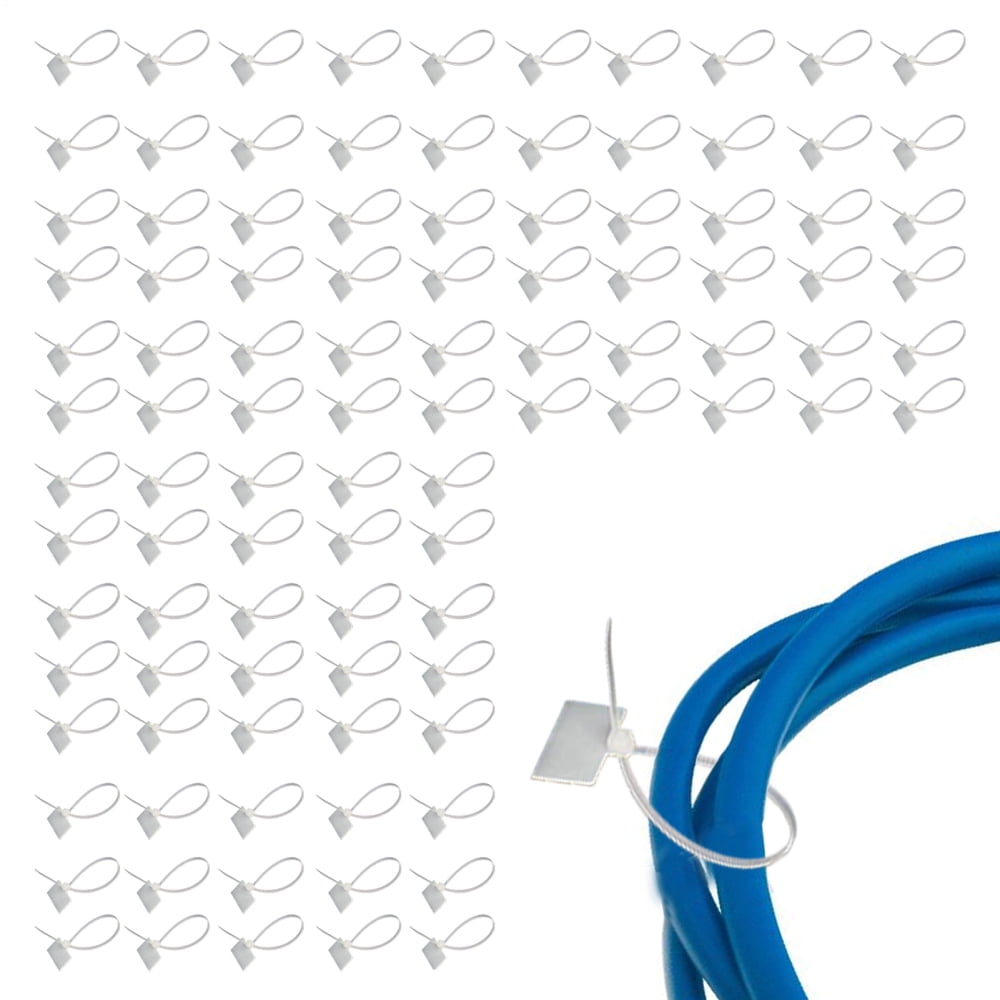 Rosafegon Zip Ties 100 Pieces Nylon Cable Ties Self-Locking Secure ...