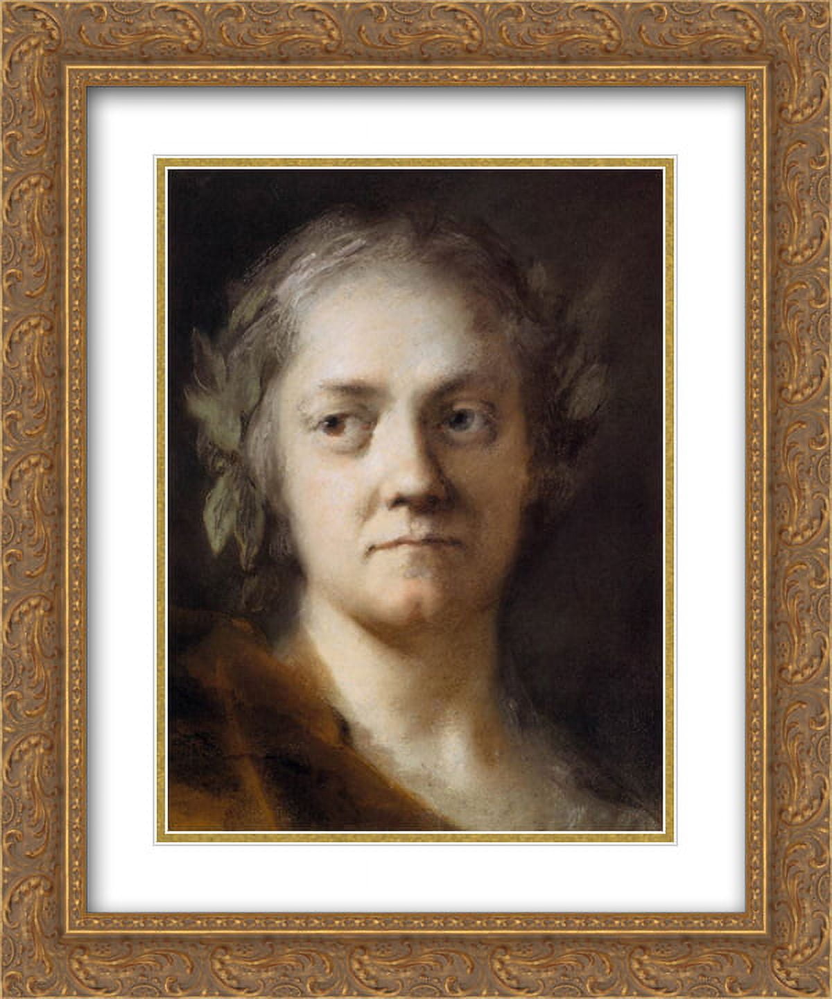 Rosalba Carriera 2x Matted 20x24 Gold Ornate Framed Art Print 'Self ...