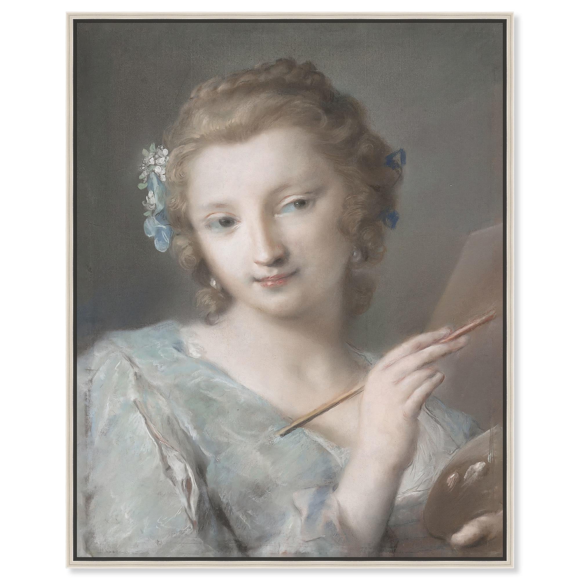 Rosalba Carriera Painting 1730s Canvas Vintage Figurative by Art Remedy ...