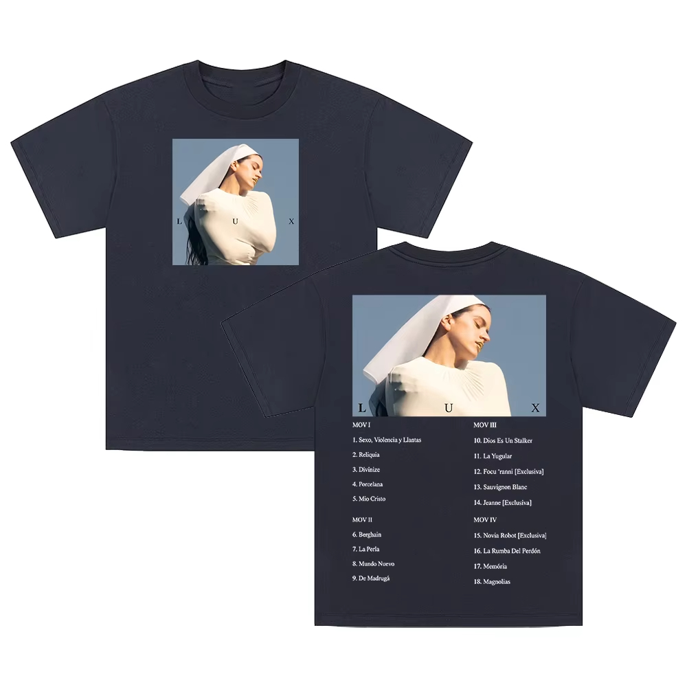Rosalia Lux Tour 2025 Album Cover T-shirt Short Sleeve Unisex ...