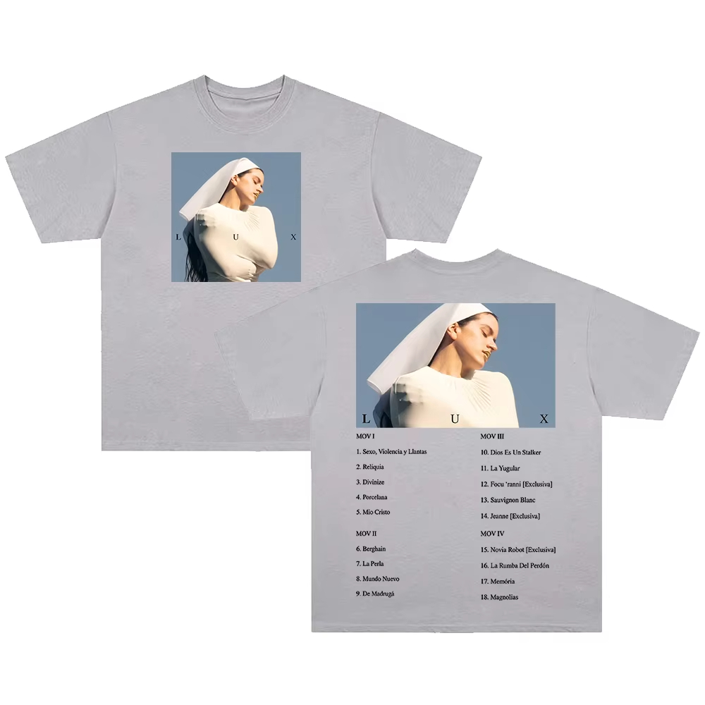 Rosalia Lux Tour 2025 Album Cover T-shirt Short Sleeve Unisex ...
